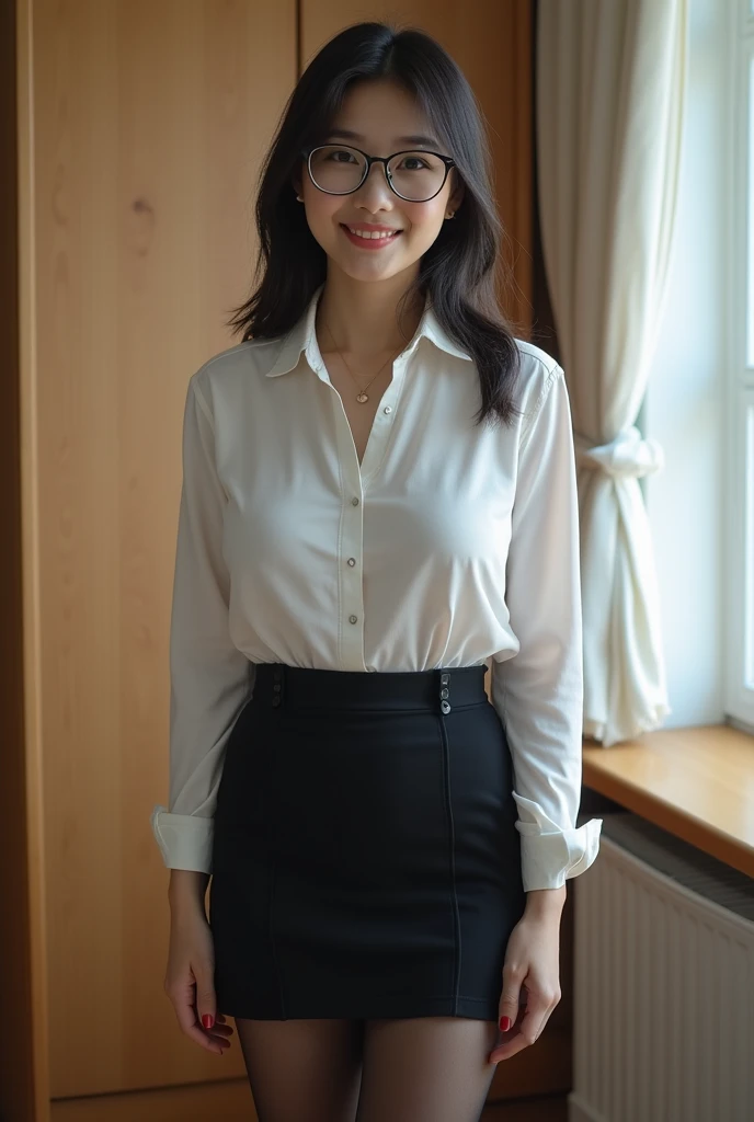 A beautiful matronly woman with abnormally huge round breasts - SeaArt AI