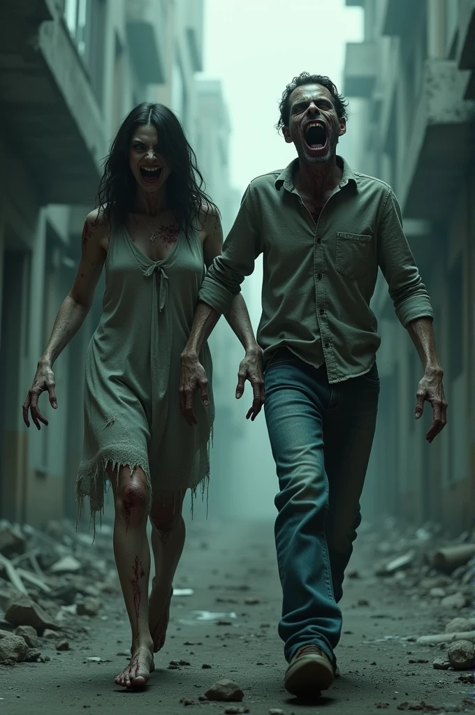 Couple zombie animation - SeaArt AI