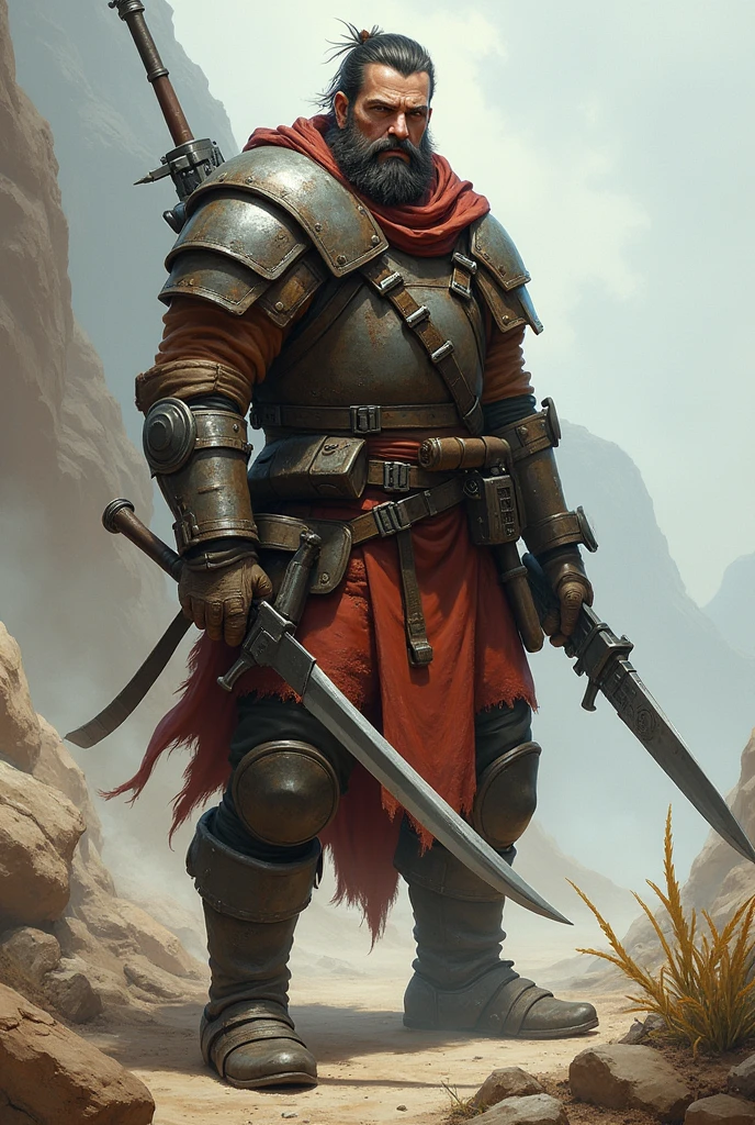Warrior (Warrior), Mercenary Captain, Lightly Armed - SeaArt AI