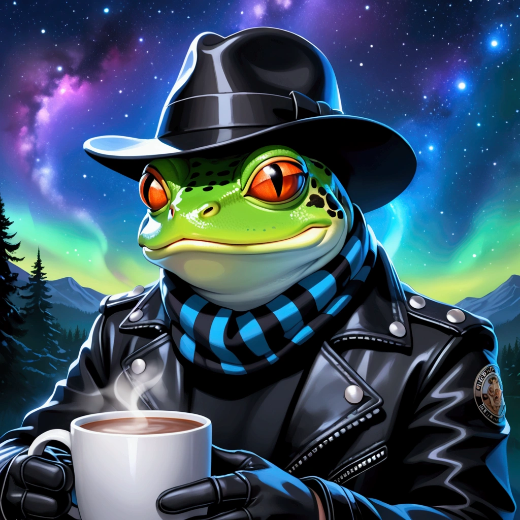 Closeup, an extremely badass anthropomorphic light blue and white ...