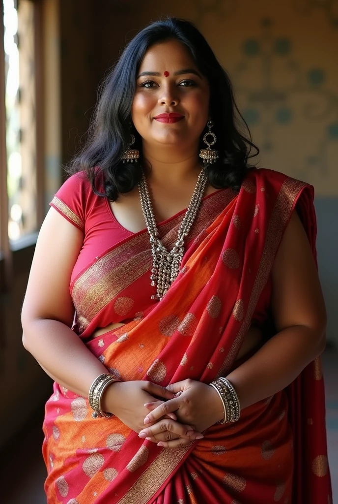 Two different 35- 45 age sexy big ass Bengali aunties sleeveless blouse ...