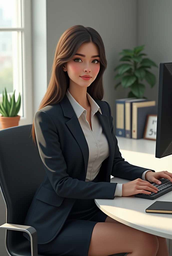 Office girl - SeaArt AI