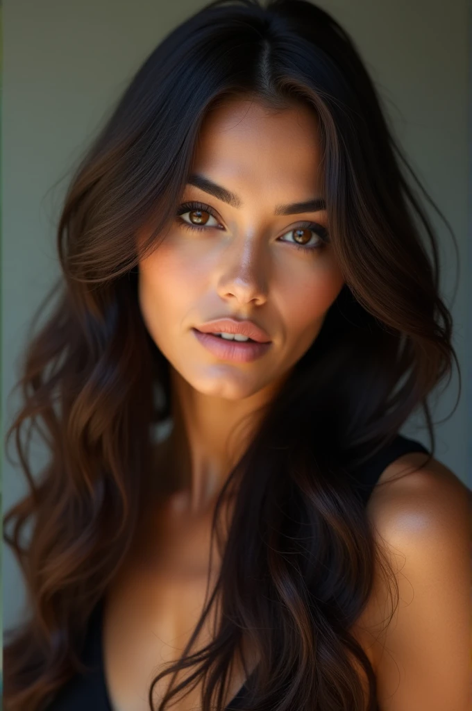 Photo of a Brazilian brunette - SeaArt AI