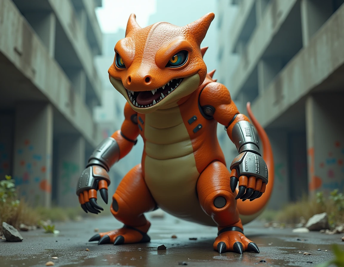 Create me in an organic way a "Evolved Charmander" related to the movie ...