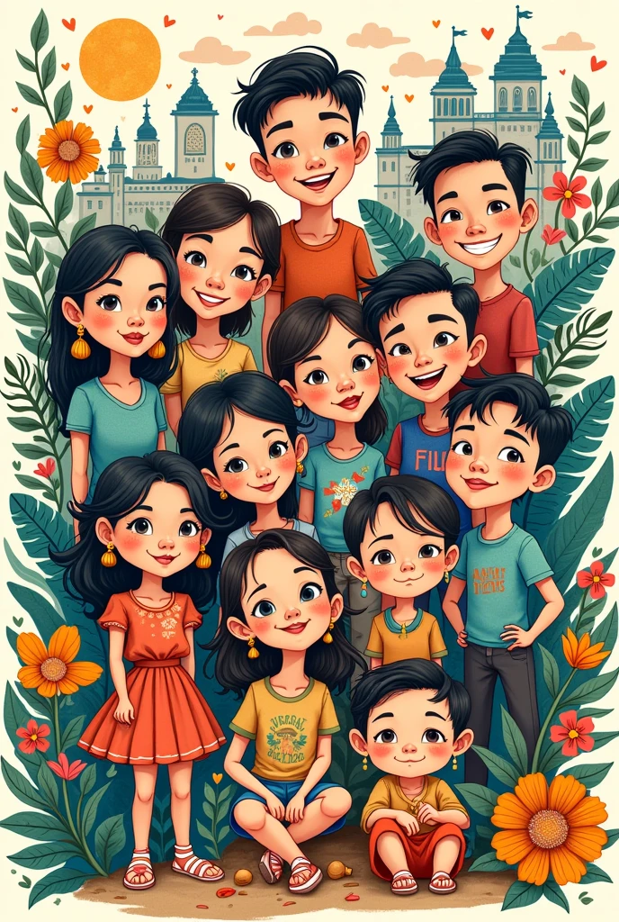 Doodle art of Filipino values - SeaArt AI