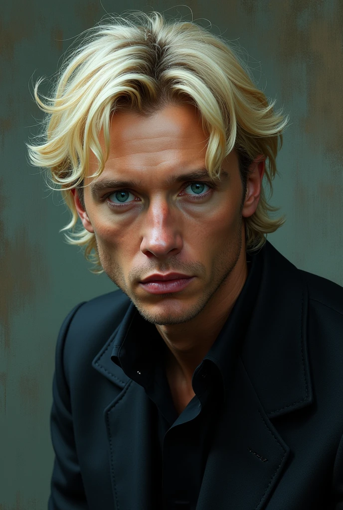 Alan Wilder depeche mode , blonde hair, blue eyes - SeaArt AI