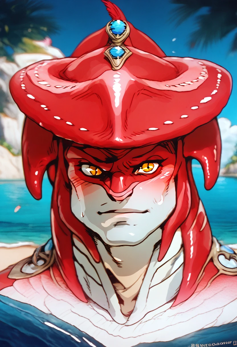 Prince Sidon,buff,muscular,gay,bara,big neck,red skin,sexy,horny ...
