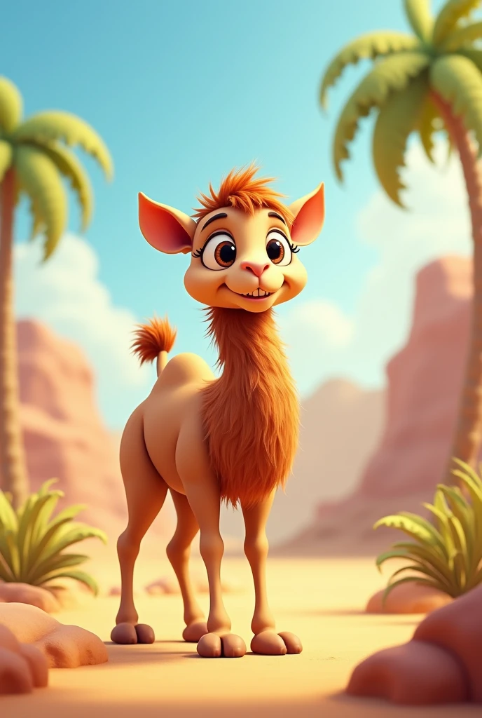 Animated camel - SeaArt AI