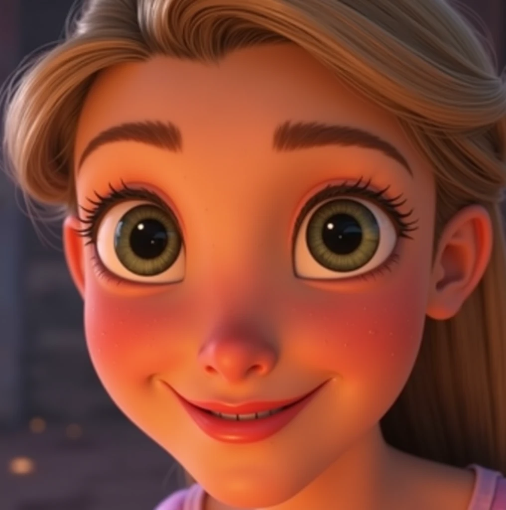 Give me a similar face of Disney's Rapunzel, a photo taken from the ...