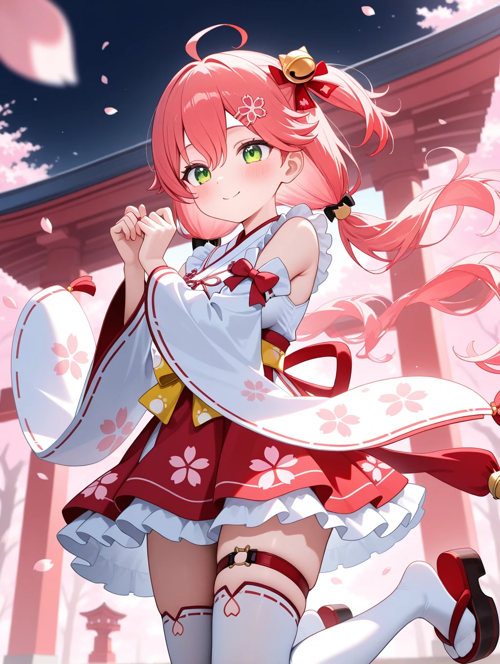 Masterpiece, best quality, ultra-detailed, sakura miko, 1girl - SeaArt AI