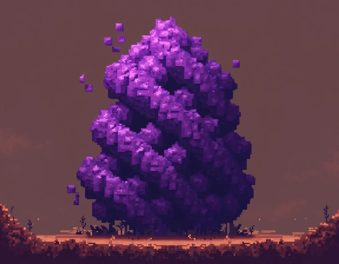 Create a brown PIXELART-style PURPLE to be sold nft - SeaArt AI