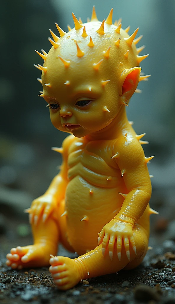 Marakutroid With wrinkled, yellow skin like a passion fruit - SeaArt AI