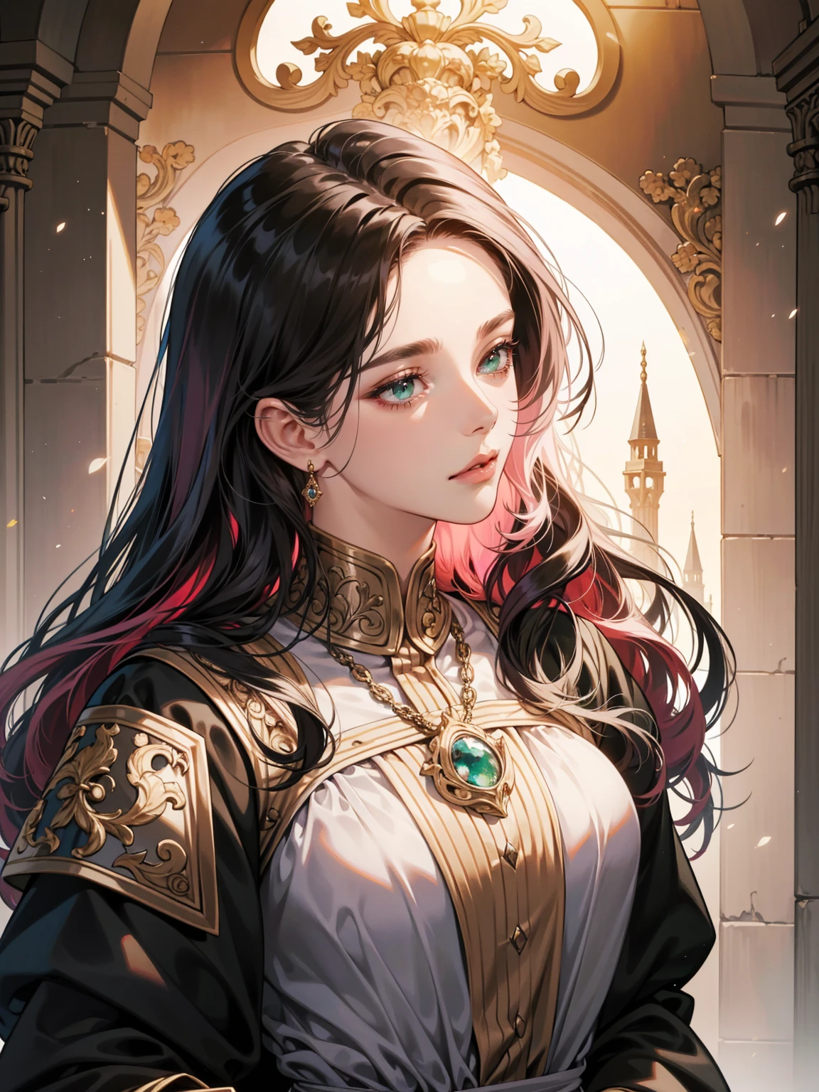 Couple, 1 women with pink hair and 1 man with black hair. a beautiful ...