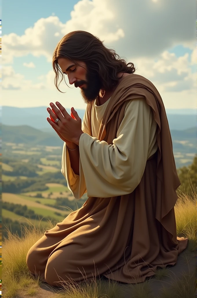 Jesus Christ worshipping goodbye realistic image - SeaArt AI