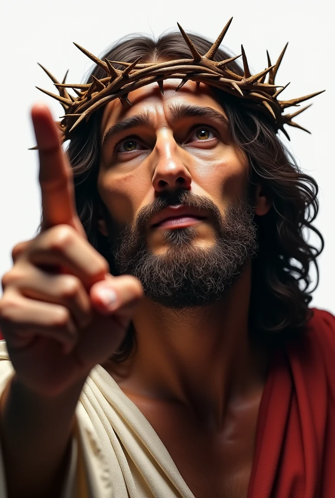Create a realistic image of Jesus Christ with a crown of thorns - SeaArt AI