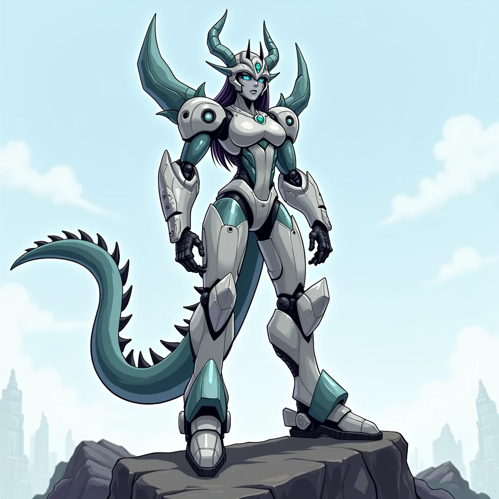 Transformers prime art style, female character, Cybertronian design ...