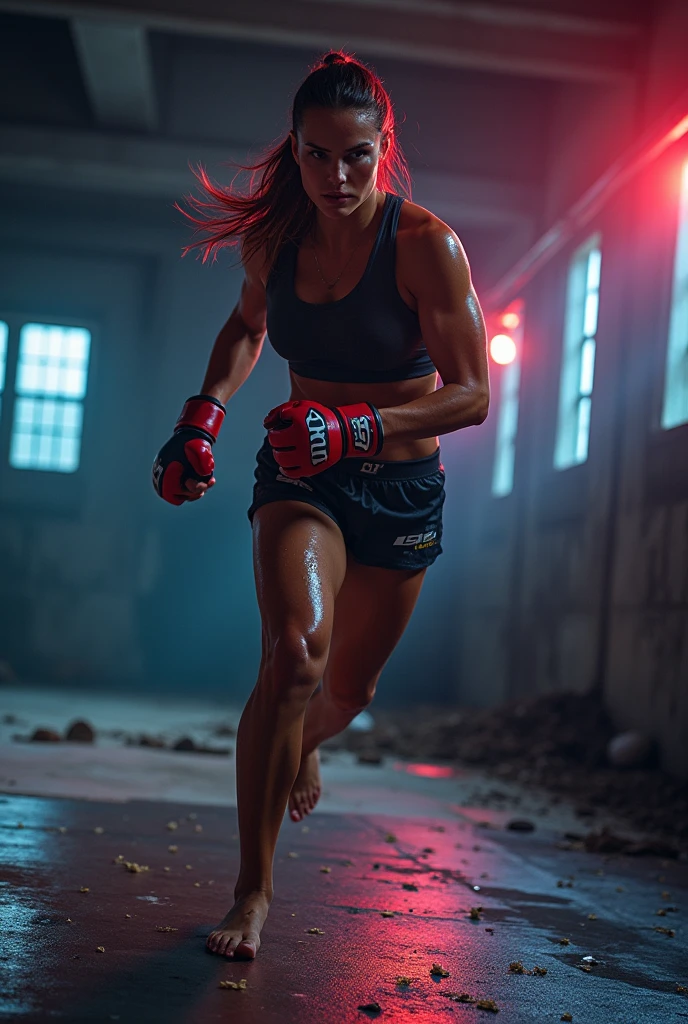 High Detail , ultra realistic, Create MMA fighters in action - SeaArt AI