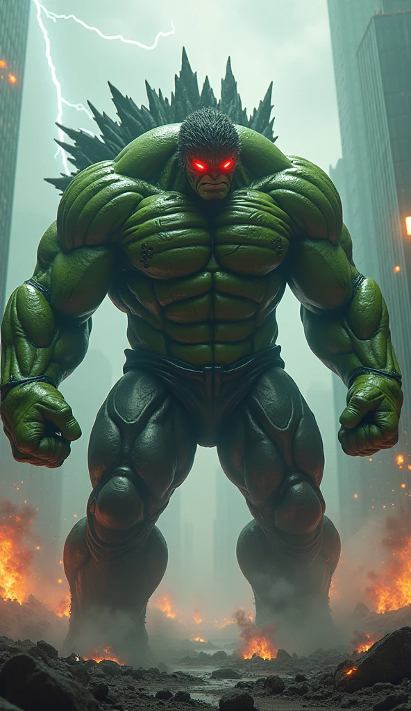 A terrifying hybrid creature merging the raw strength of Hulk with the ...