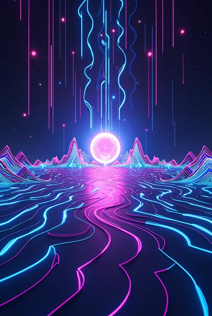 An abstract and vibrant album cover for a minimal tech house and ...