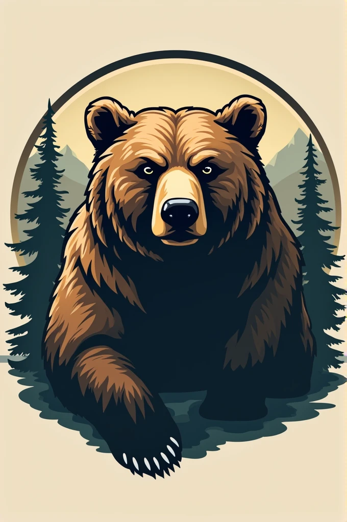 Bear logo for clothing business - SeaArt AI