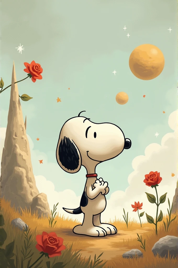Snoopy like the little prince - SeaArt AI