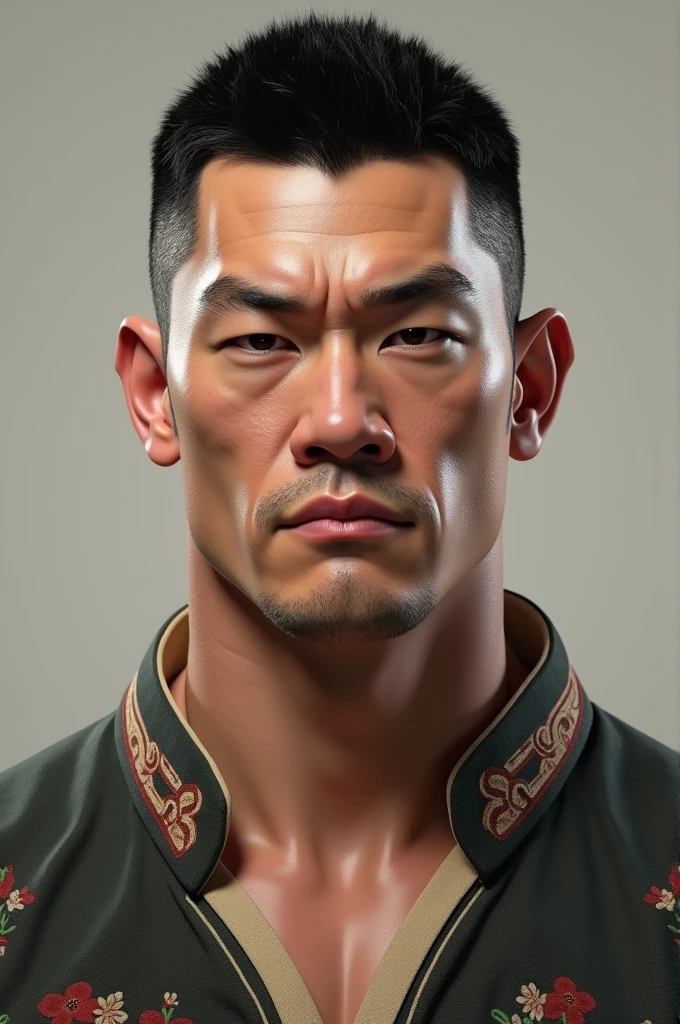 A photorealistic picture of John Cena looking like a Chinese man ...
