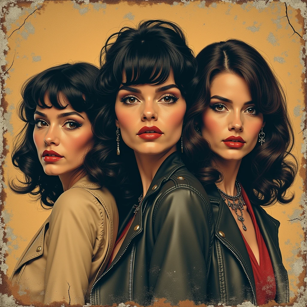 A weathered album cover for 1970 rock Girl trio, The Suffragette ...