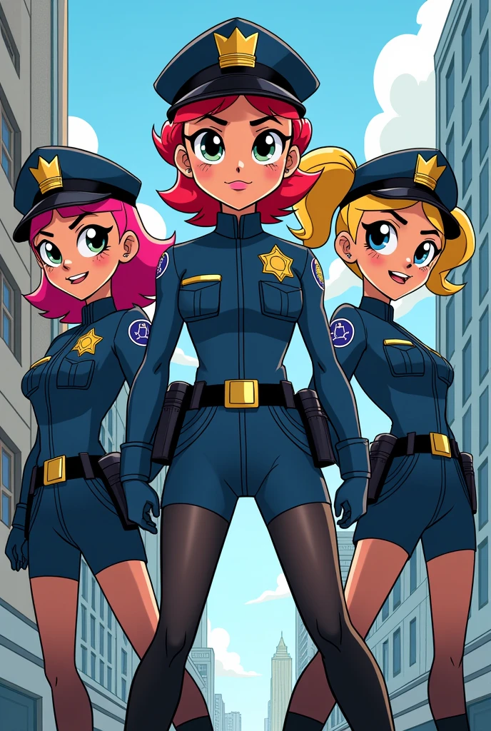 Power puff girl police - SeaArt AI