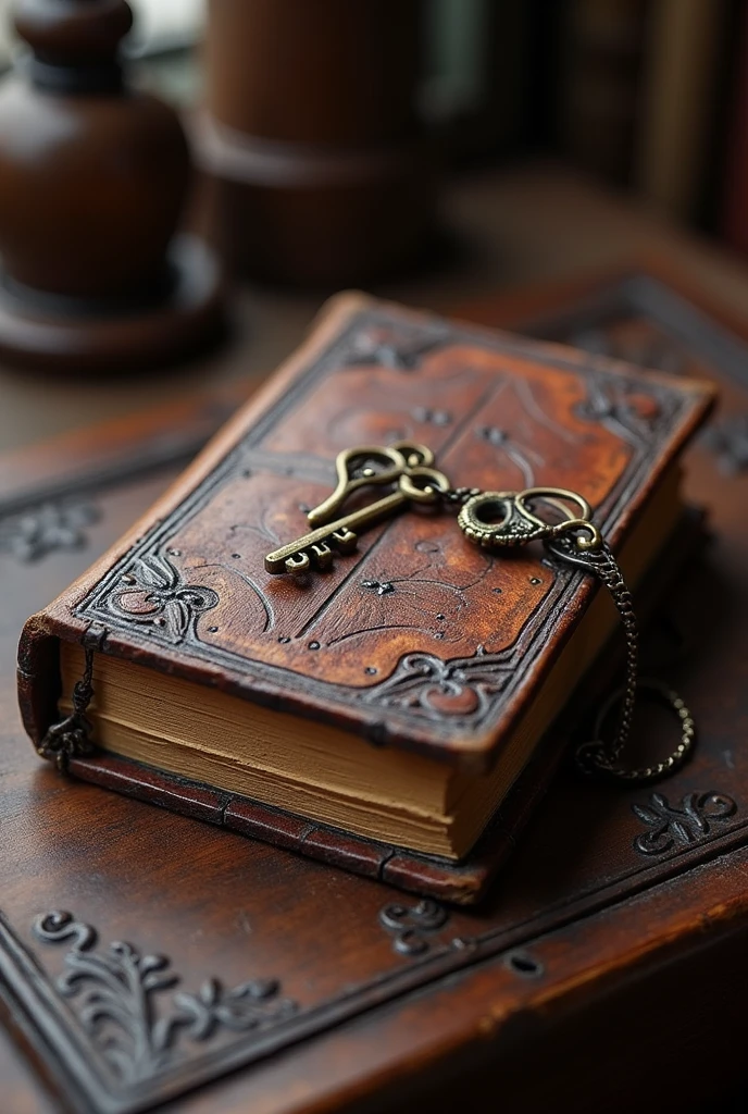 A diary closed with a key , representing secrets and trust - SeaArt AI