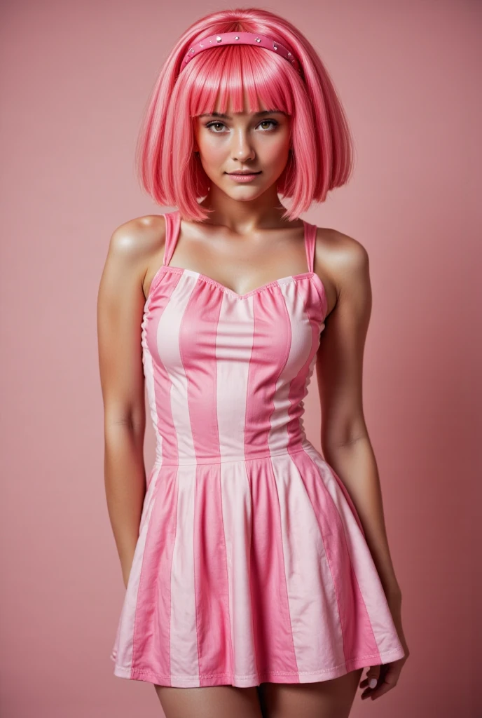 Stephanie a , with pink hair and a pink wig, AS-Young zrpgstyle ...