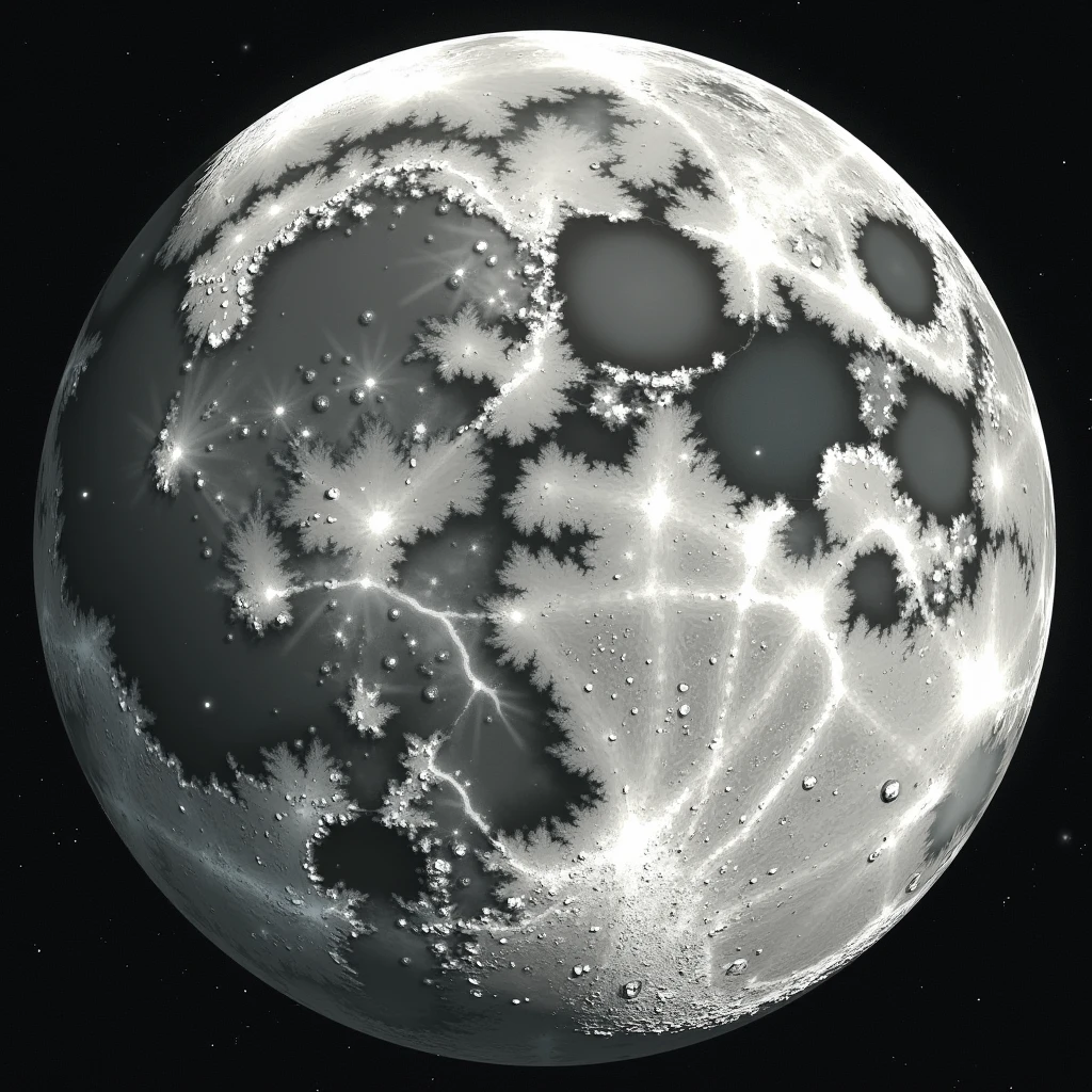 Lunar winter solstice map - SeaArt AI