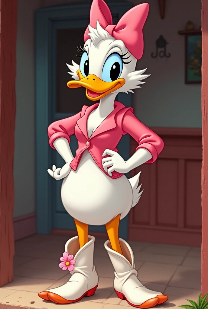 Glen keane style, classic Disney illustration, Daisy Duck sexy confident - SeaArt AI