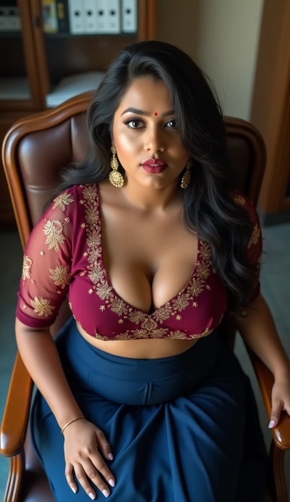 Full body image, top view Full body image, indian hourglass body - SeaArt AI