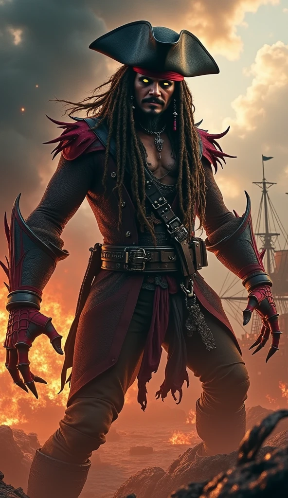 "A terrifying fusion of Captain Jack Sparrow and Spider-Man, blending ...