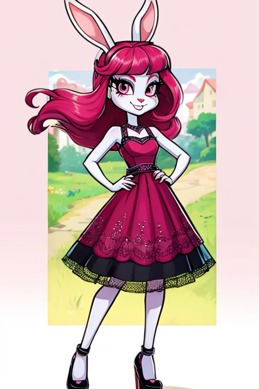 Female furry sara rabbit with Cruise line dress monster high style by ...