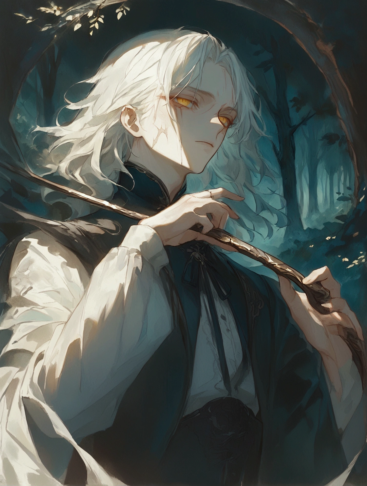 Illustration, highest quality, very detailed, animation, ((alone ...