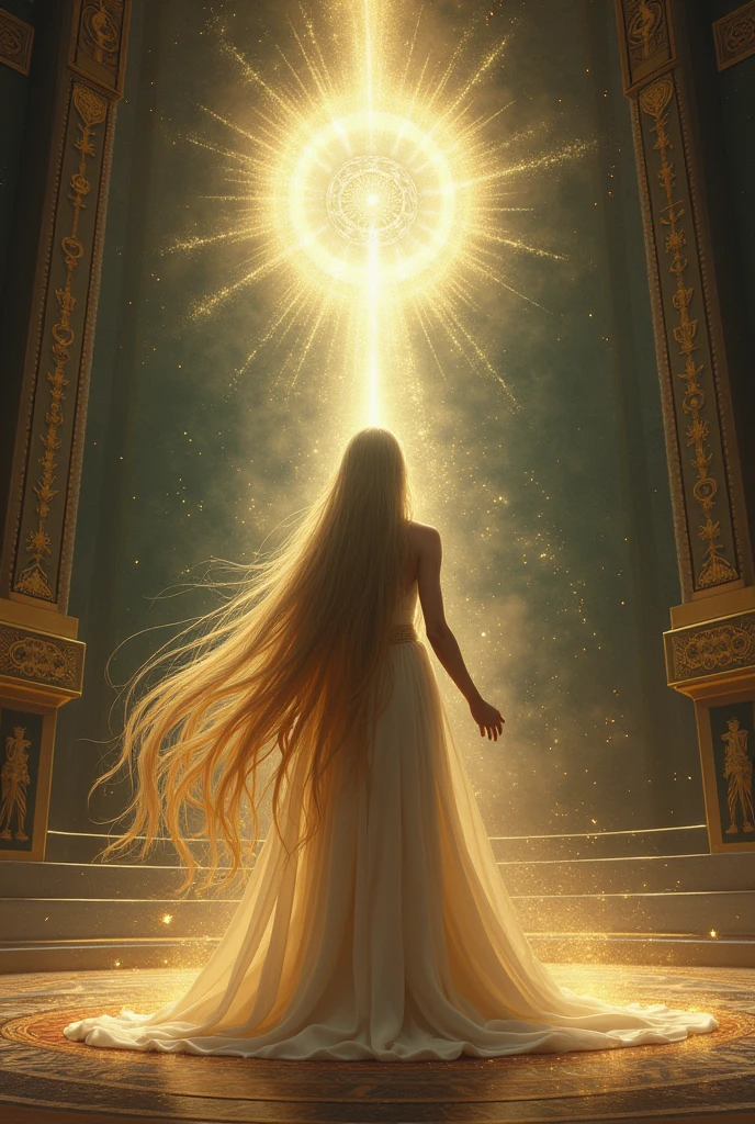 The princess returns her long hair to turn on an exploding light that ...