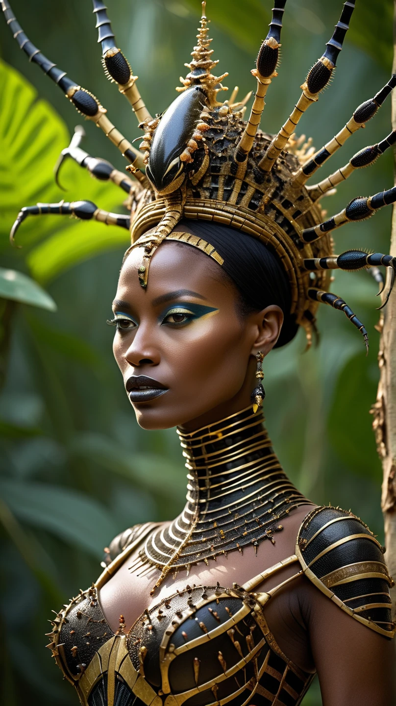 Her body now emits a faint, commanding hum, and her head is crowned ...