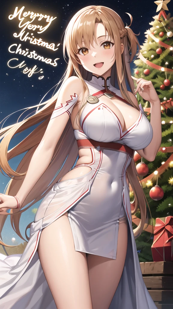 Masterpiece, best quality, highres, aaasuna, long hair, brown hair ...