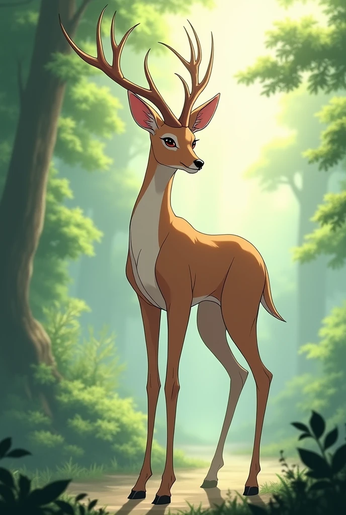 Female deer humanized beastars animation style - SeaArt AI