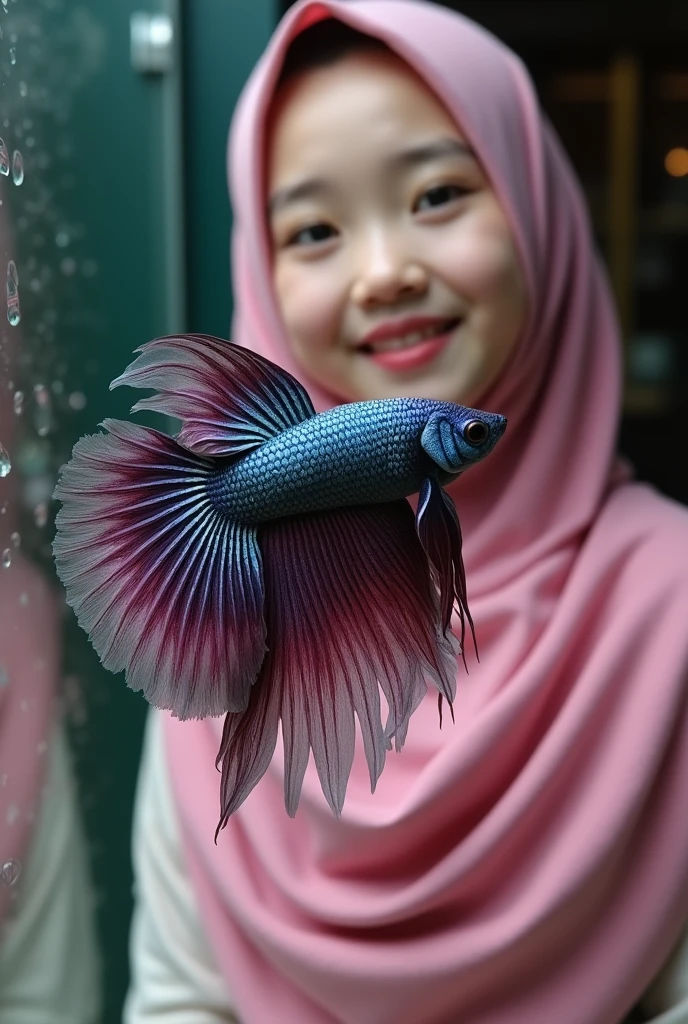 Featuring 2 very beautifully colored betta fish Very large dark purple ...