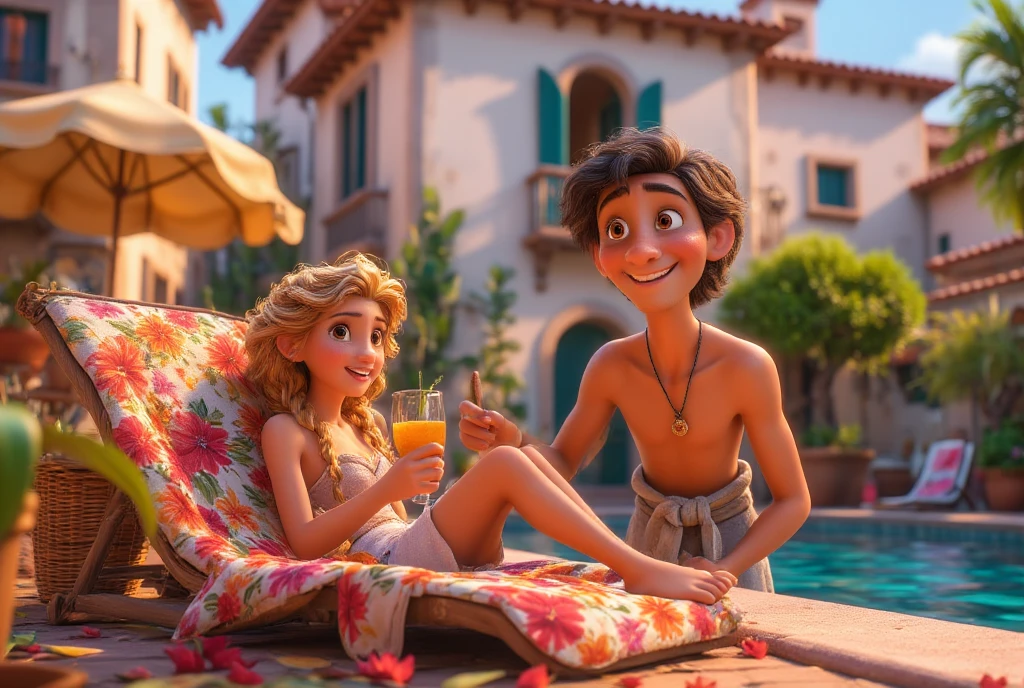 A couple of young women and a man on a beach - SeaArt AI