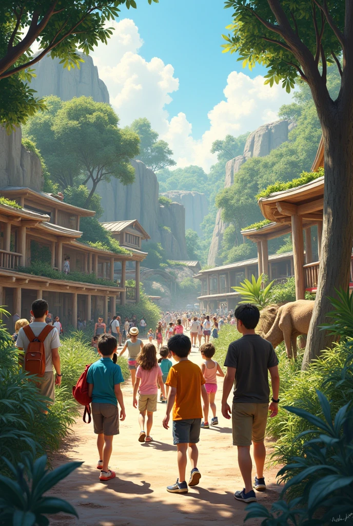 People goes to zoo - SeaArt AI