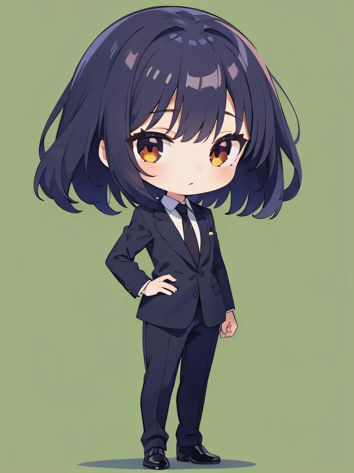 Anime - style image of a woman in a suit and tie - SeaArt AI