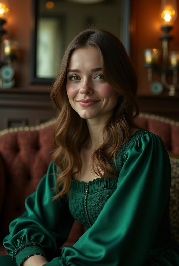 Foto hiper realista en primer plano de Willa Fitzgerald, Create ...