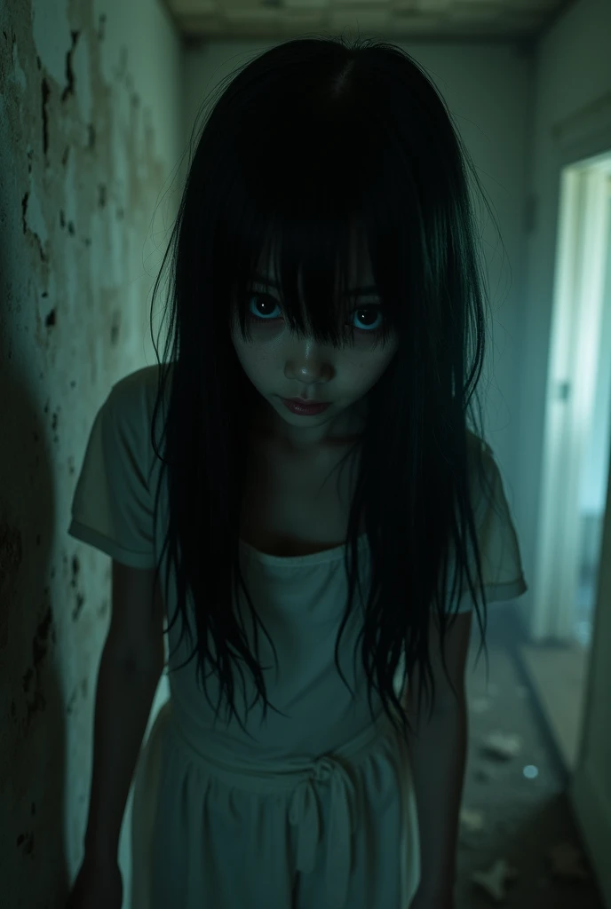 Japanese horror movie girl - SeaArt AI