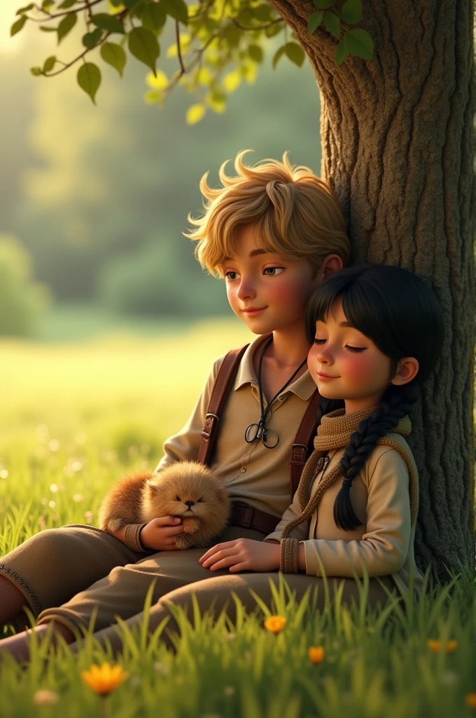 Produce an image in the style of a UHD photorealistic fairy tale ...