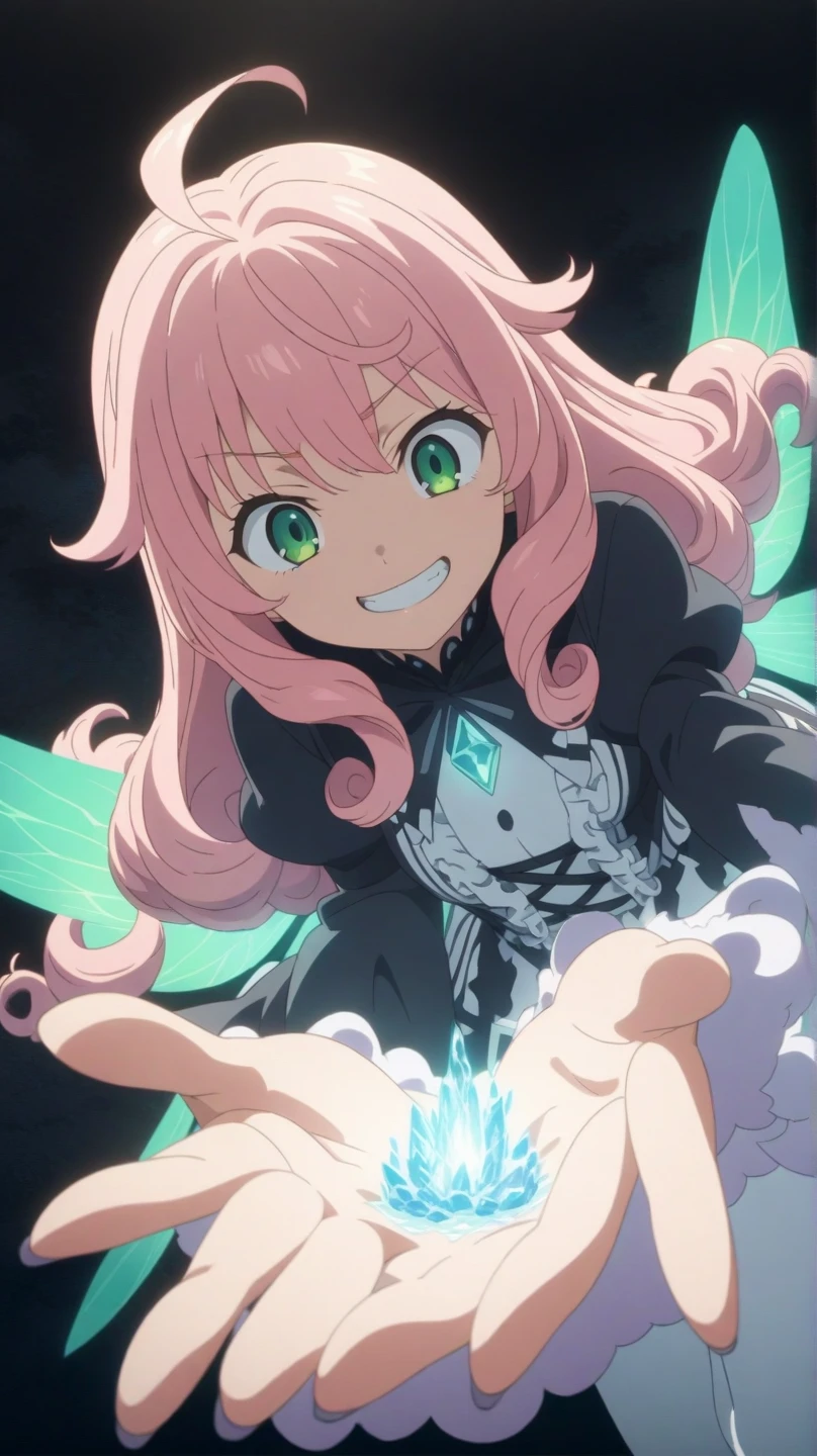 Ultra-detailed, a fairy girl, detailed face, pinkorange hair - SeaArt AI