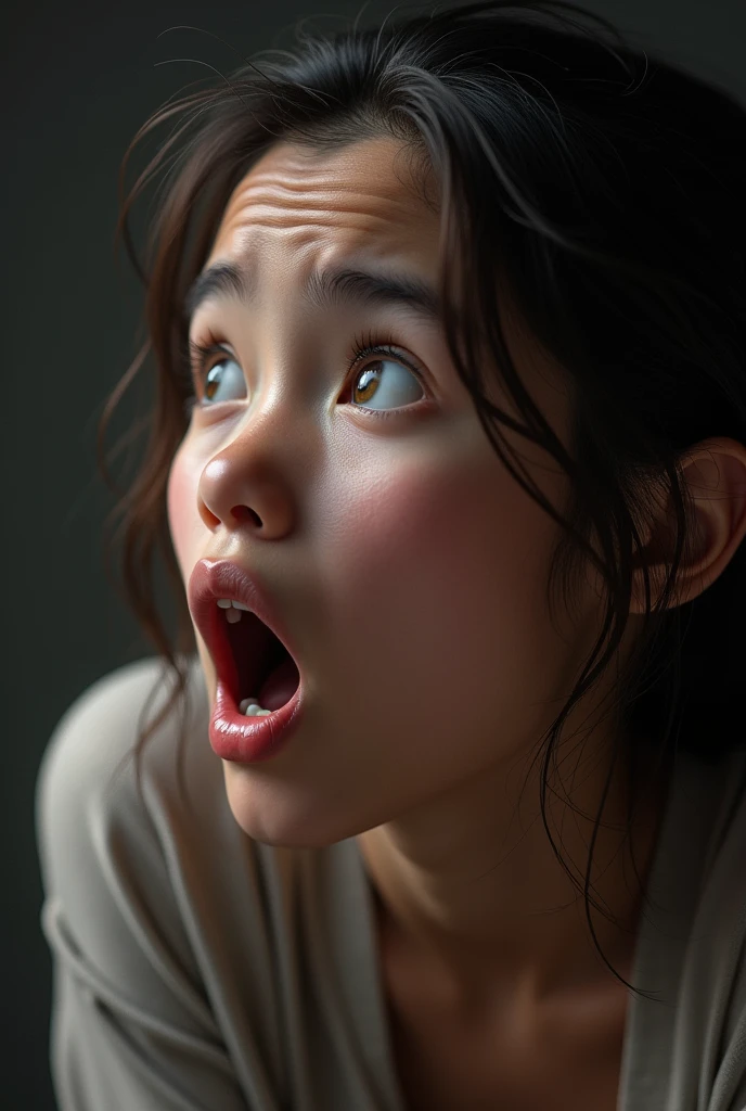 Surprised person looking at something - SeaArt AI