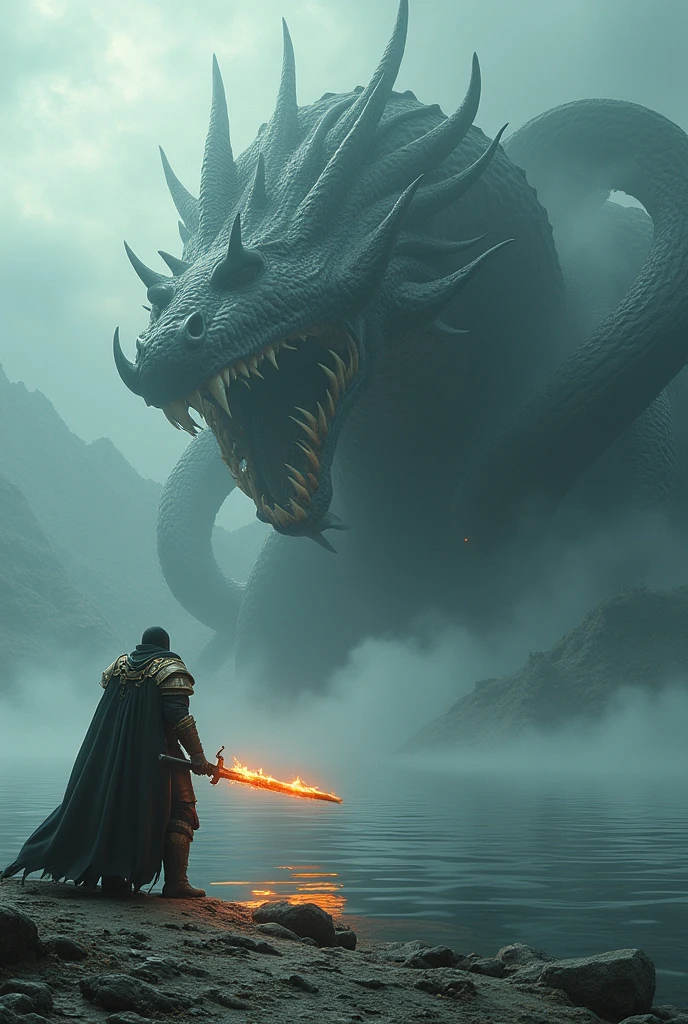 Hydra of Lerna A massive, multi-headed serpent creature with thick ...